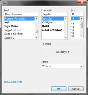 How to use new Rupee Symbol of India in Silverlight? - DotNetFunda.com